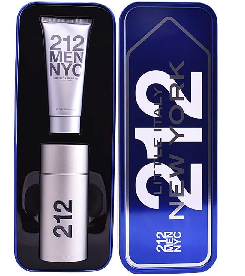 Carolina Herrera 212 Men Eau de Toilette 100ml + Gel de baño 100ml Un ...