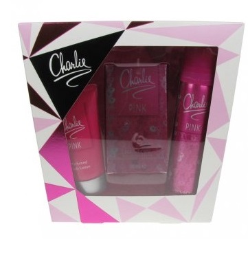 Charlie Pink EDT 30ml + B/S 75ml + B/L 50ml Set