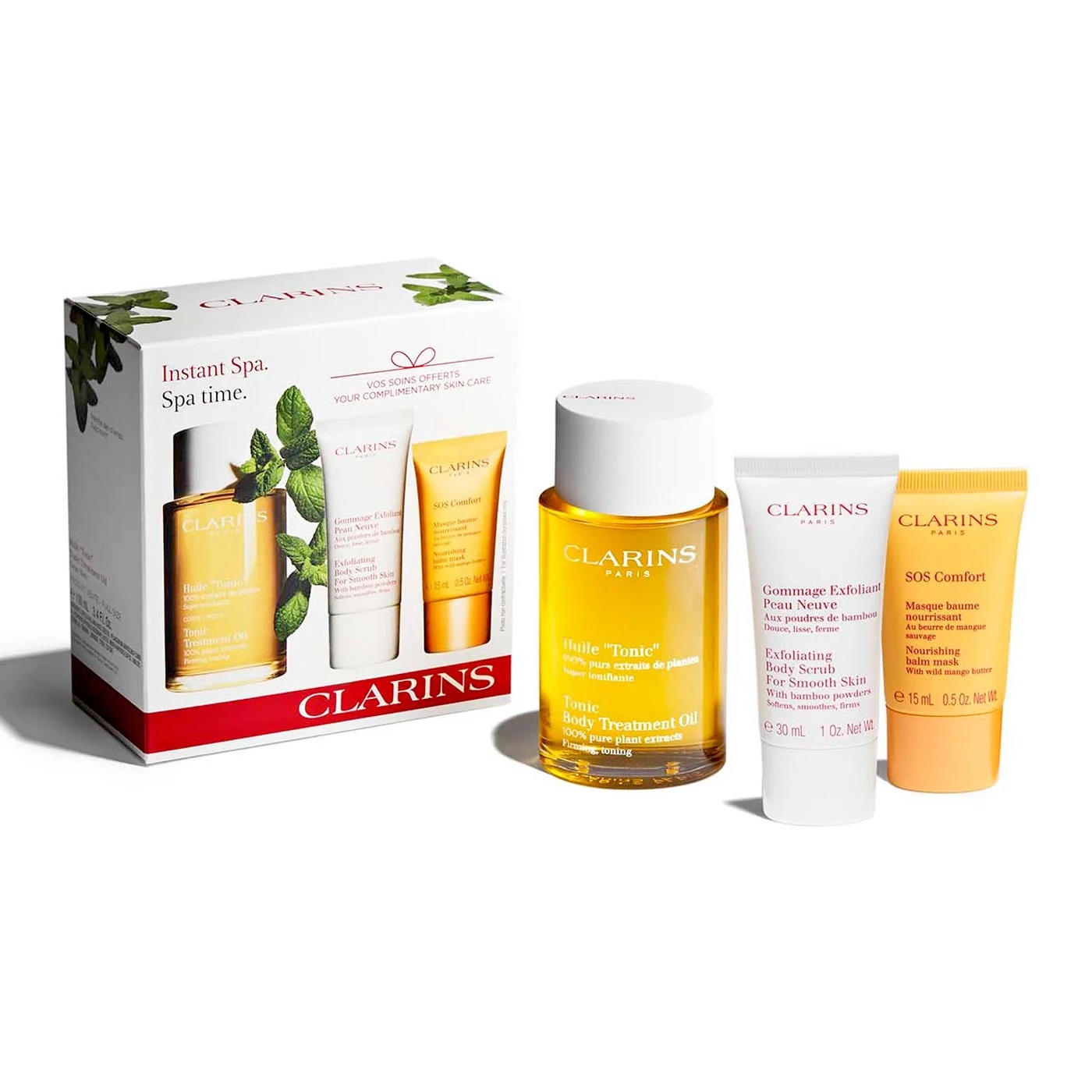 Compra online el set Clarins Huile Tonic en La central Del Perfume