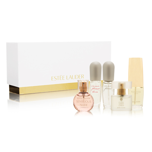 Estee Lauder Set miniaturas que se compone de: Estee lauder Pleasures 4 ...