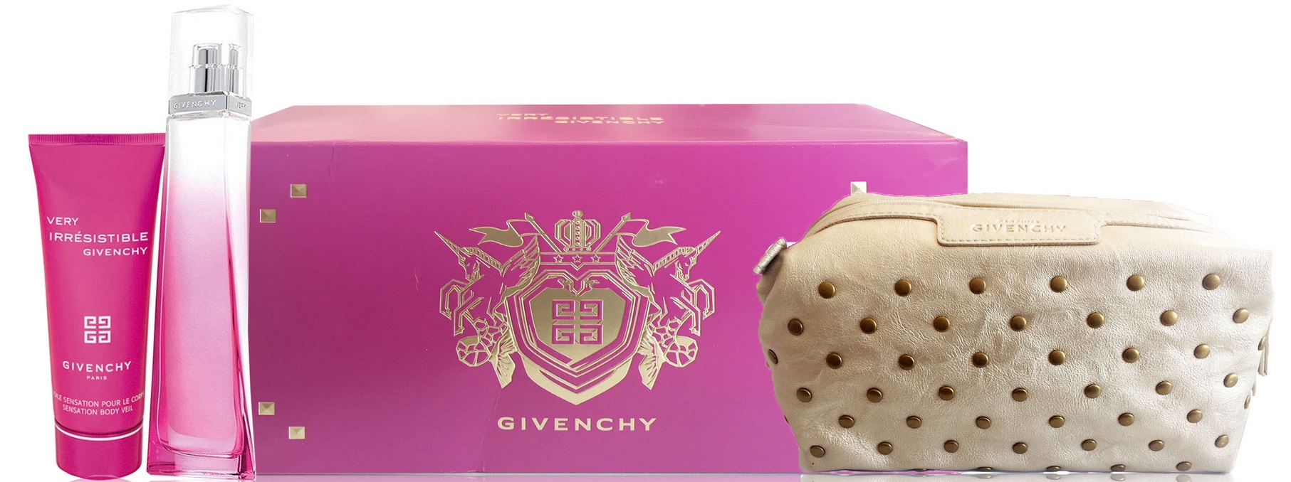 Givenchy very irresistible edt 50 ml spray + body lotion 100 ml + neceser