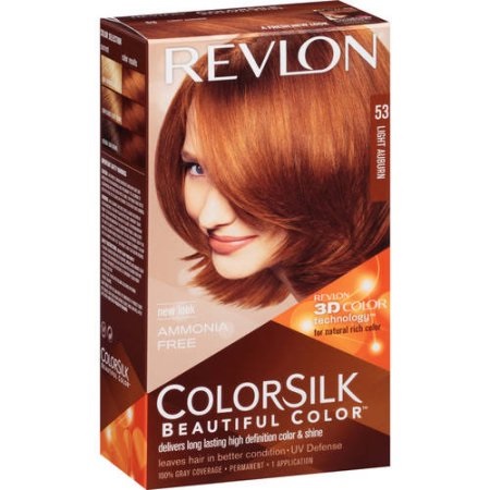 Revlon Tinte Colorsilk 53 Light Auburn (texto en ingles)