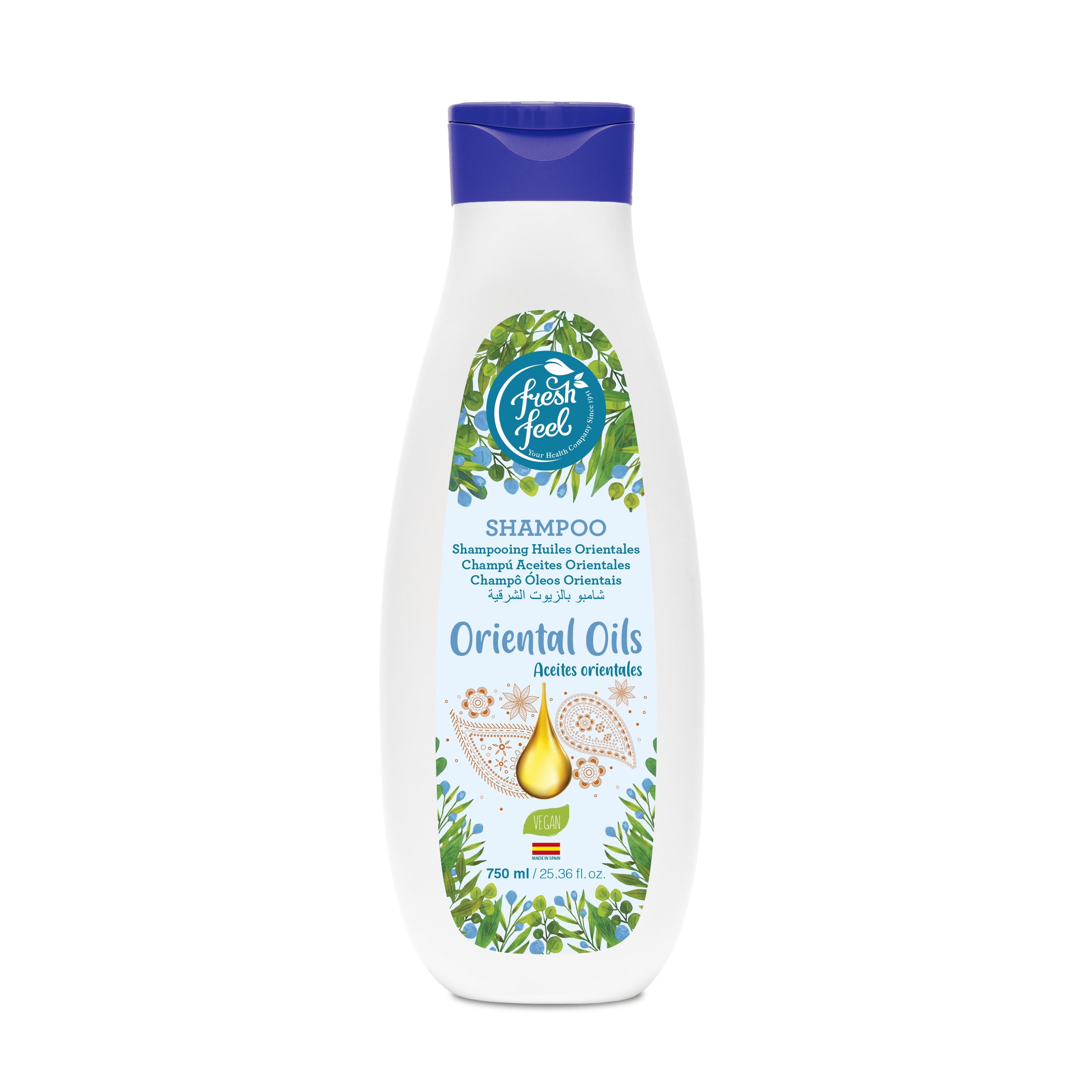 Fresh Feel Champú Oriental Oils 750 ml