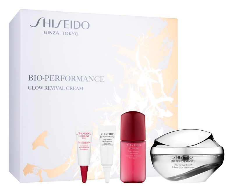 Shiseido Bio Performance Glow Revival Cream Set, que se compone de: BIO ...